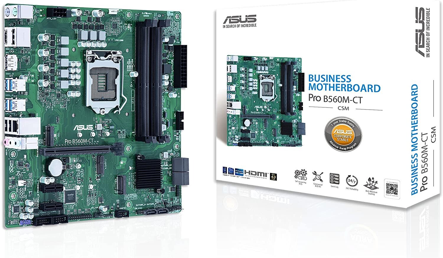 Shop ASUS Pro B560M-CT/CSM Micro-ATX B560 Business Motherboard in UAE ...