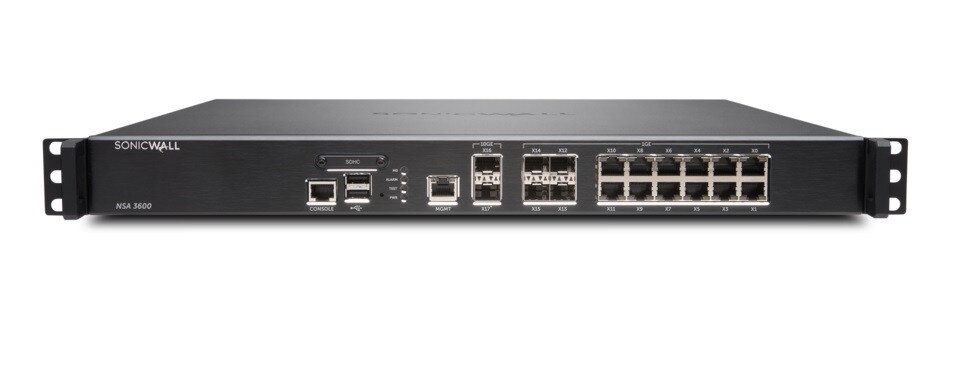 Buy Dell SonicWall NSA 3600 Security Appliance - 10 GigE - 1U online in ...