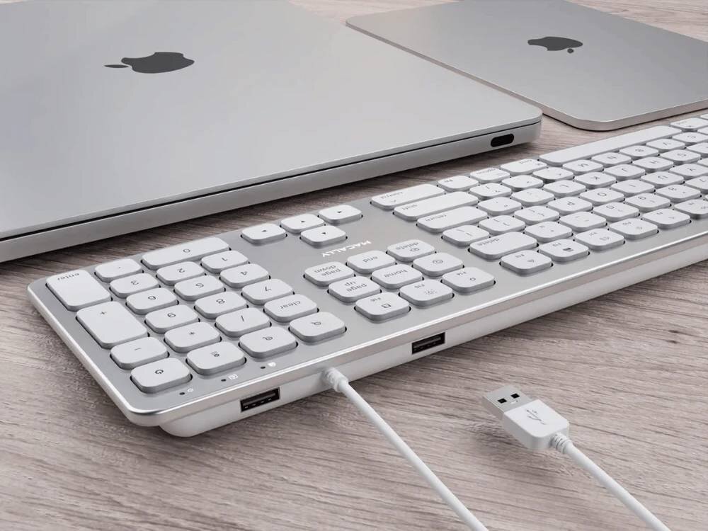 Shop Macally USB Keyboard With Hub (2 Ports) For Mac in UAE - Tejar.com UAE