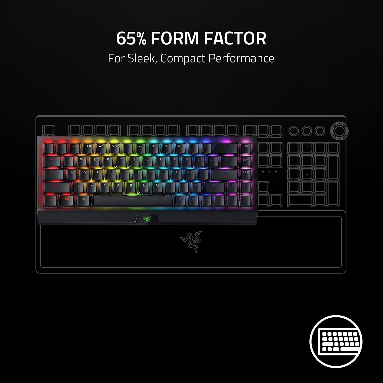 Shop Razer BlackWidow V3 Mini HyperSpeed Wireless Mechanical Gaming ...