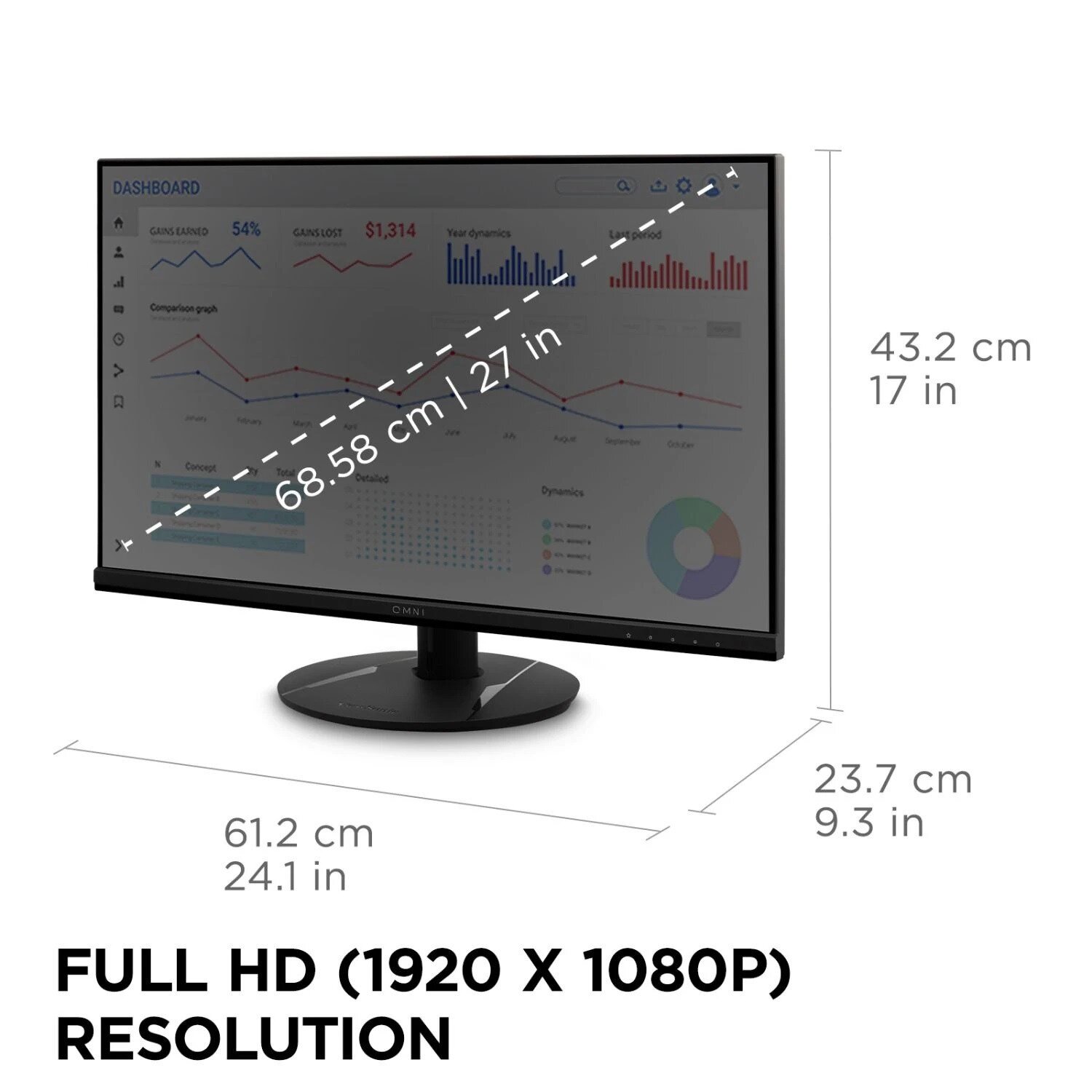 Shop ViewSonic VX2716 27" OMNI 1080p 1ms 100Hz IPS Gaming Monitor in ...